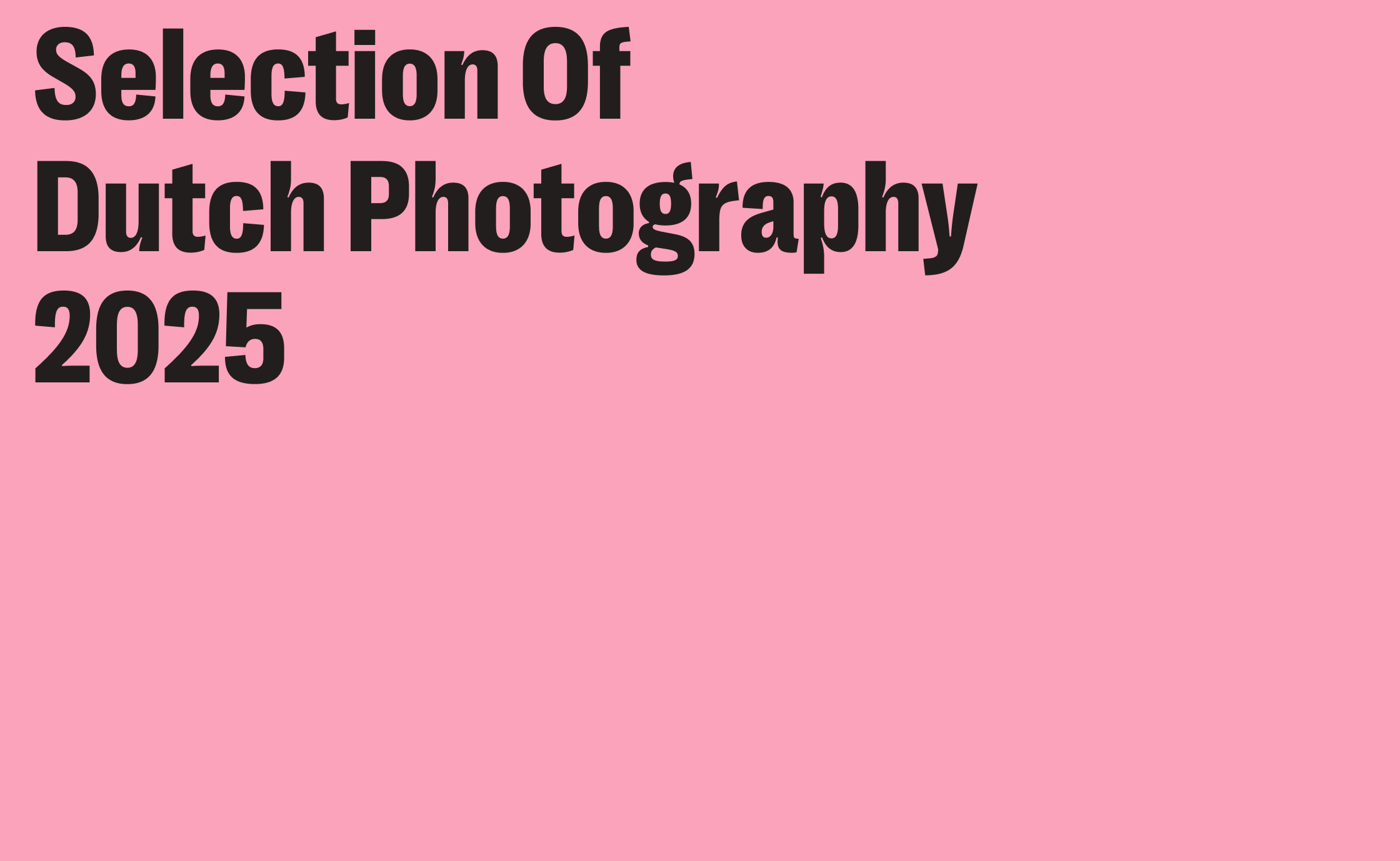 SO’25 of Selection of Dutch Photography | Melkweg Amsterdam